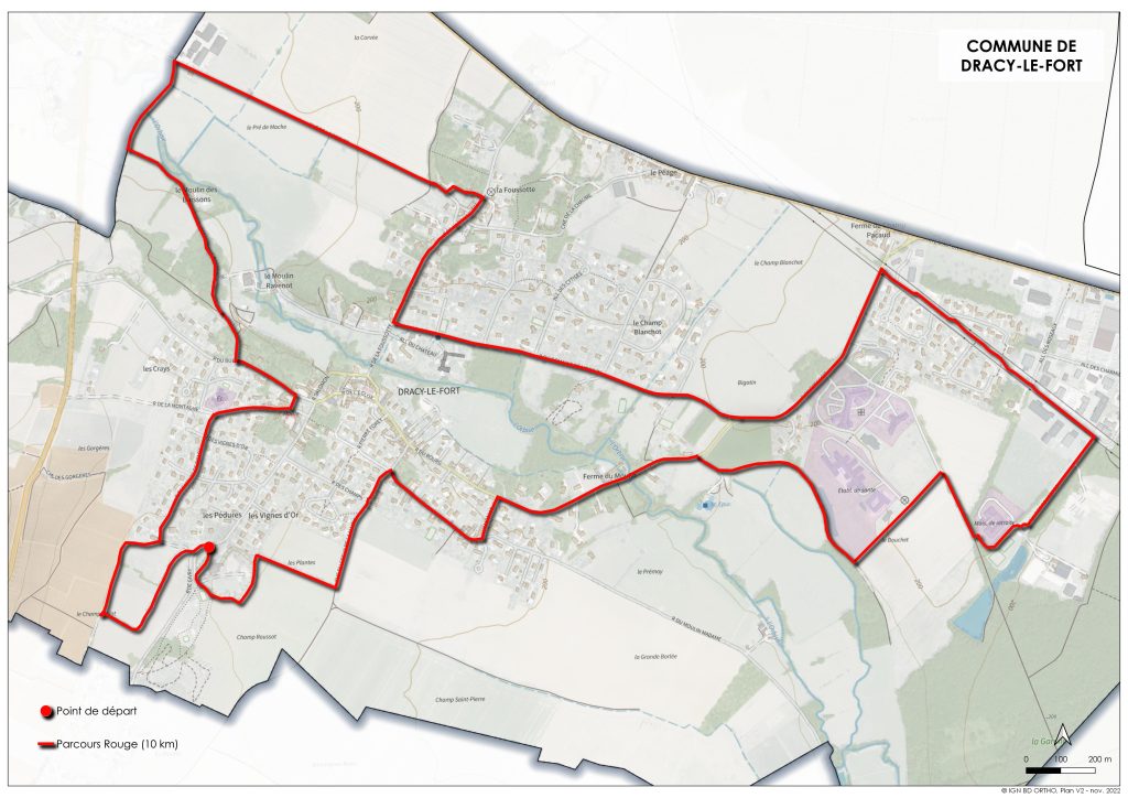 Sentiers pédestres « Dracy-le-Fort